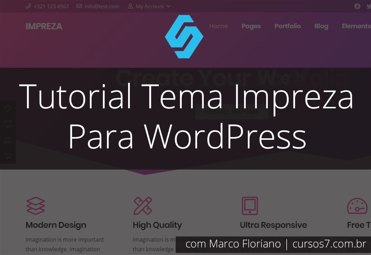 Tema Impreza Para WordPress - Tutorial Completo - Cursos7